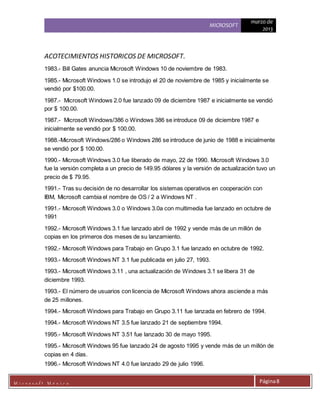 Historia de microsoft | DOCX