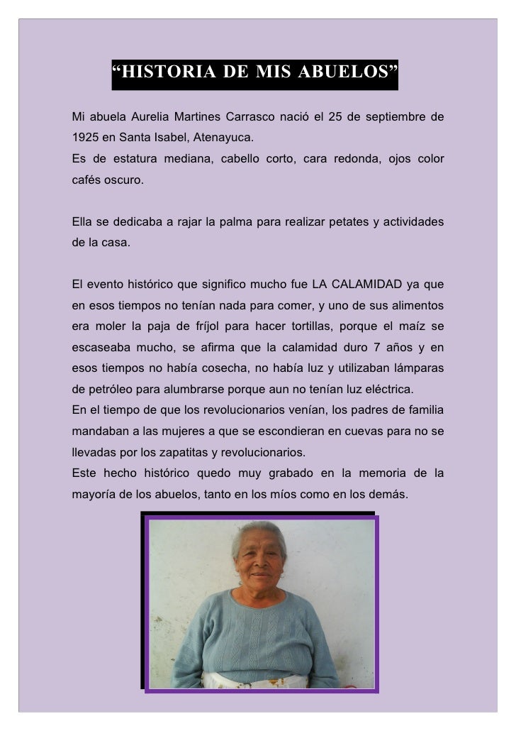 Historia de mis abuelos