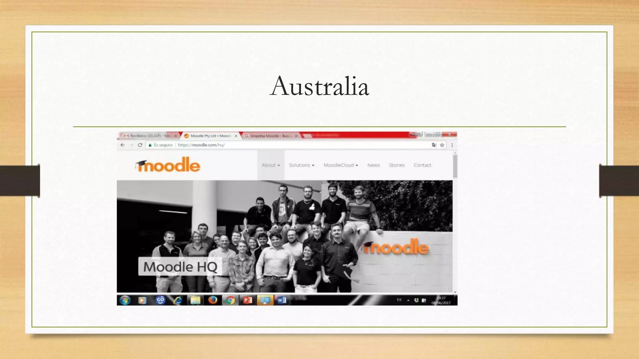 Historia de moodle | PPTX