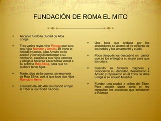 Historia de Roma | PPTX