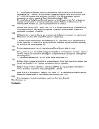 Historia de unix | DOC