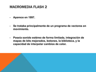 Historia de versiones de flash | PPTX