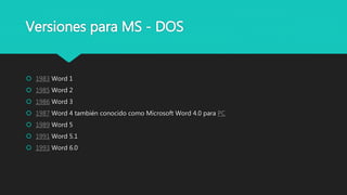 Historia de word | PPSX