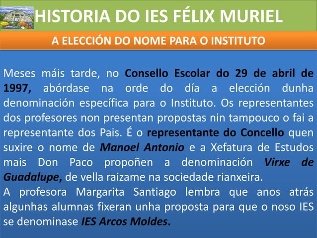 Historia Do Ies FÉlix Muriel Pptx 2235