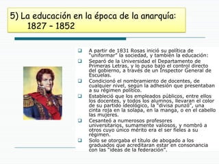 Historia educación argentina 1a | PPSX