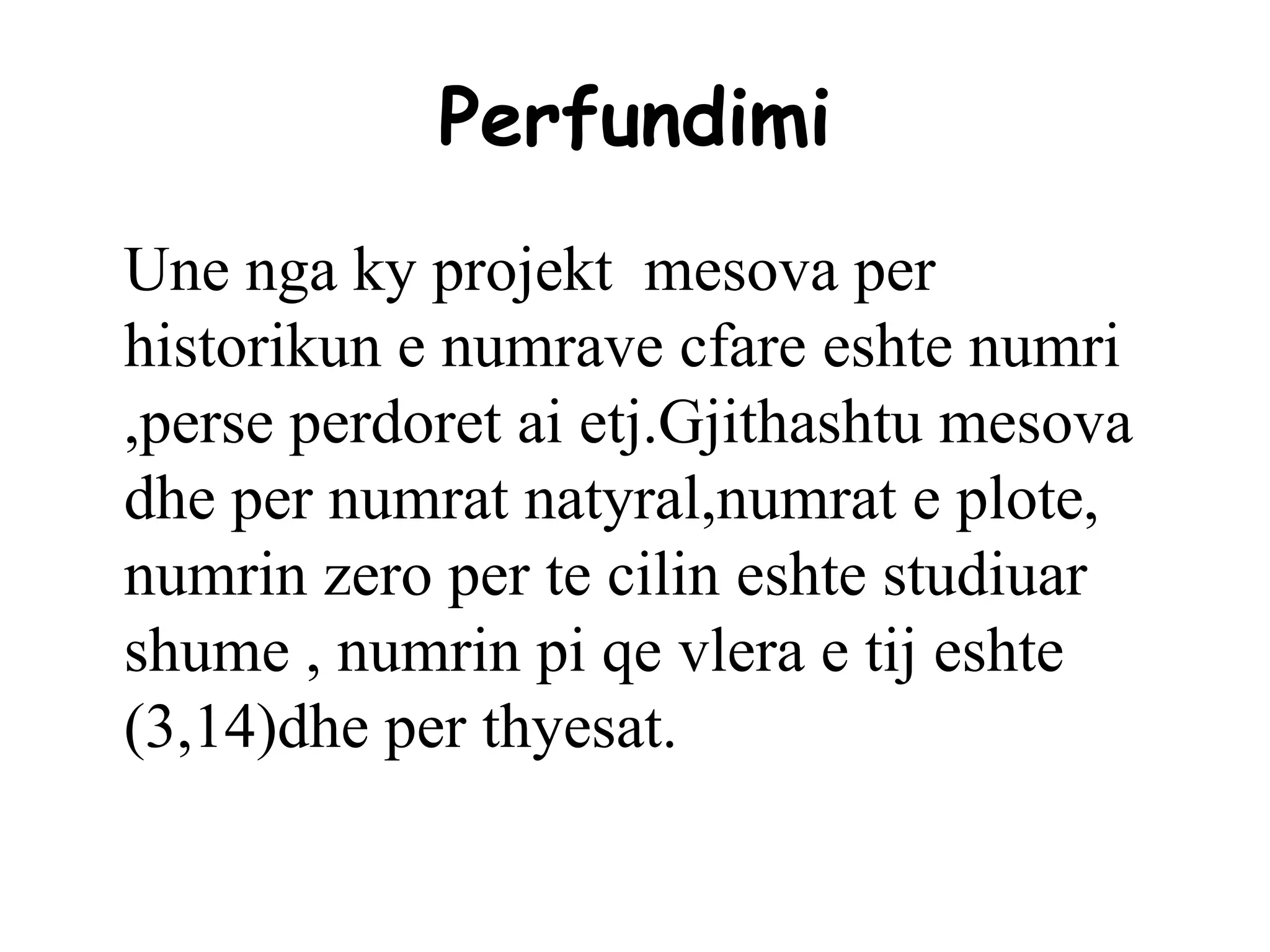 Historia e numrit | PPTX