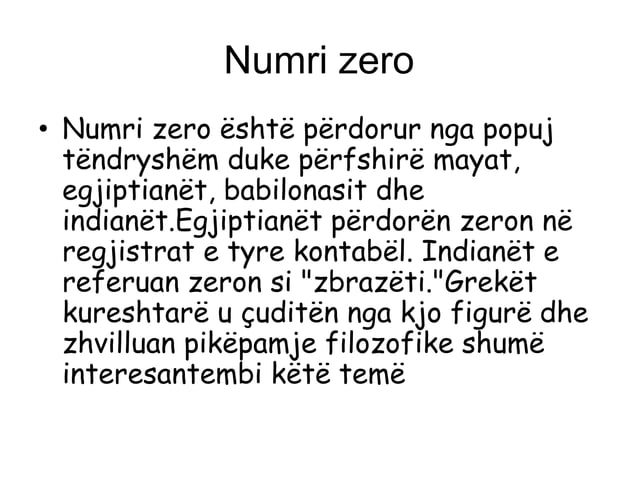 Historia e numrit | PPTX