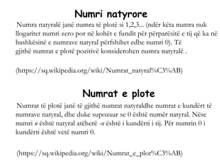 Historia e numrit | PPTX