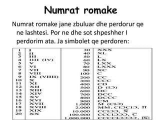 Historia e numrit | PPTX