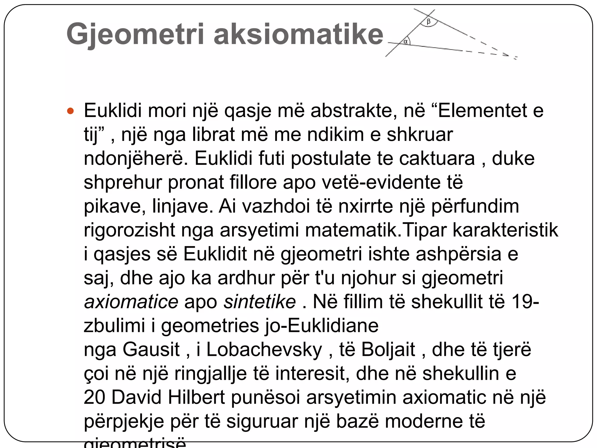 Historia e zhvillimit te matematikes | PPTX