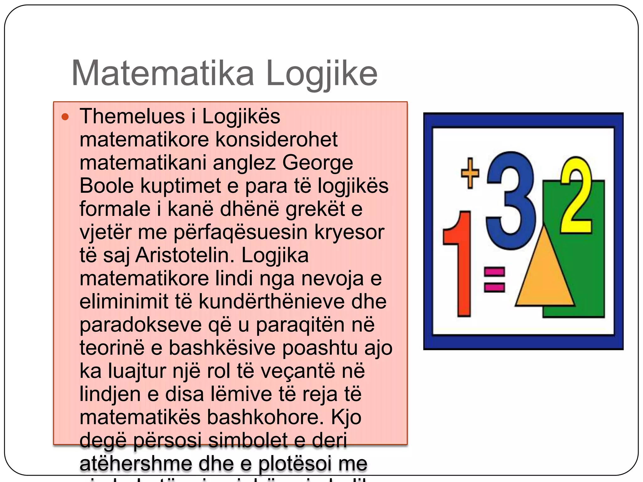Historia e zhvillimit te matematikes | PPTX