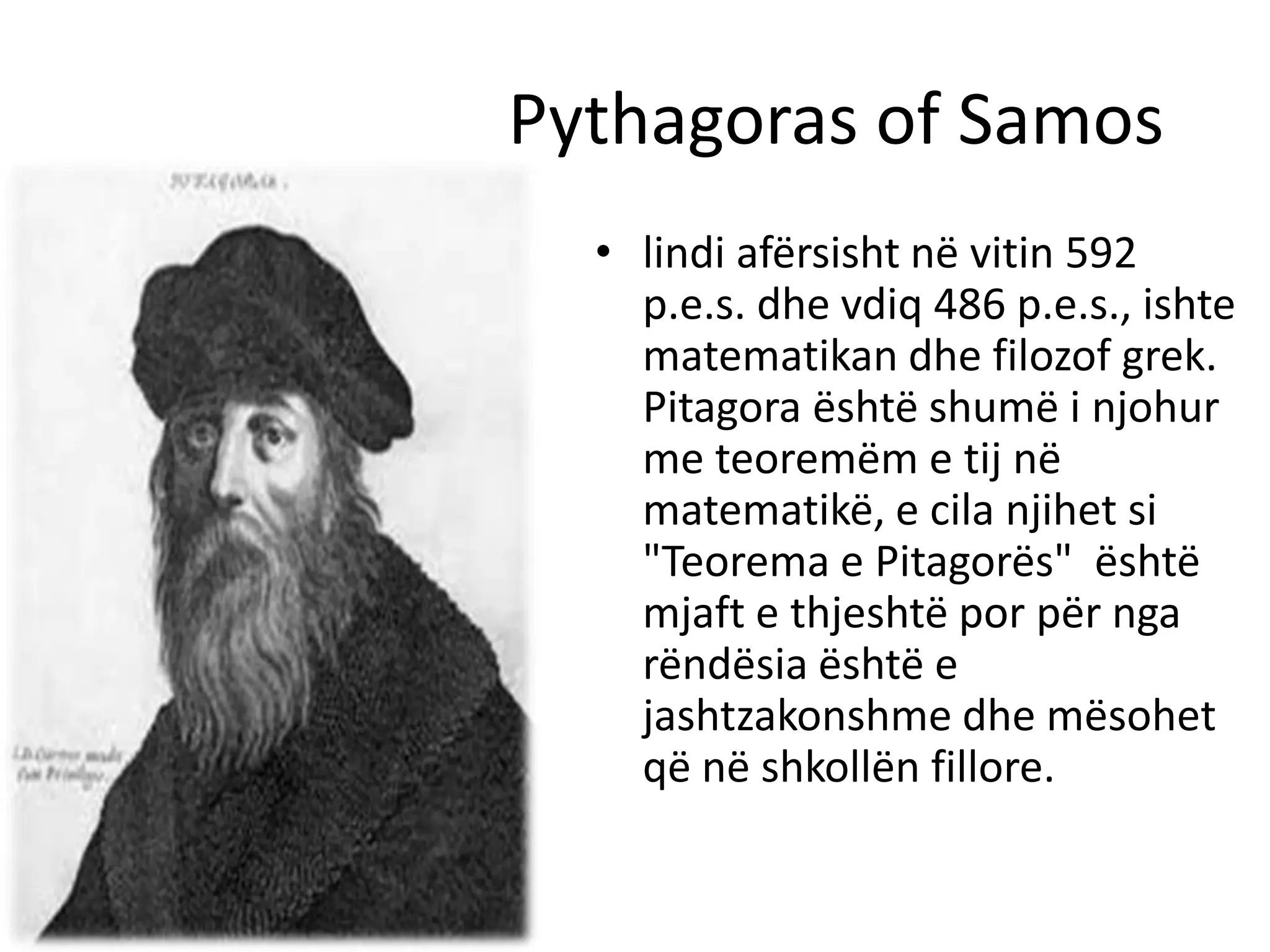 Historia e zhvillimit te matematikes | PPTX