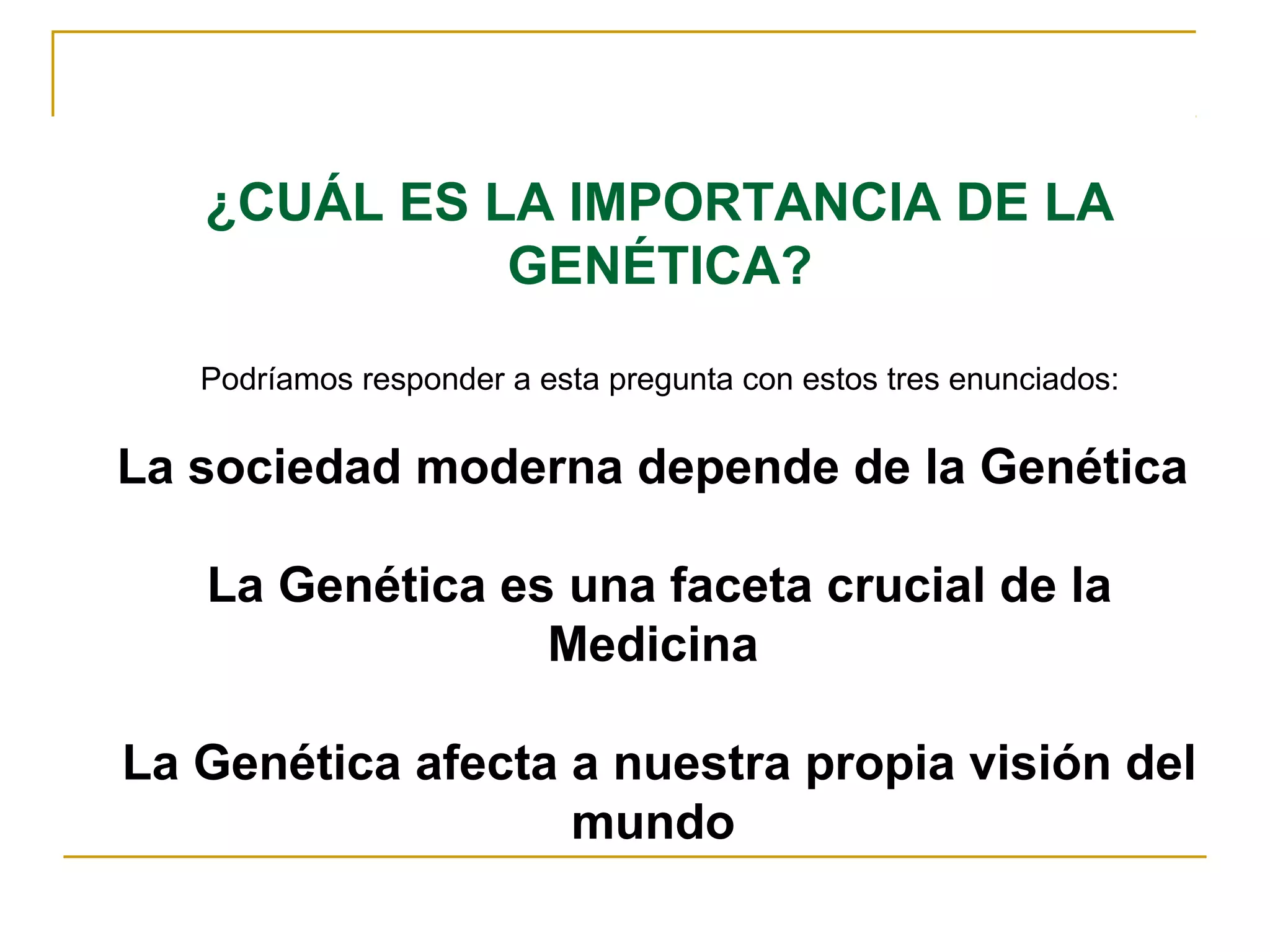 Historia de la Genética | PPT