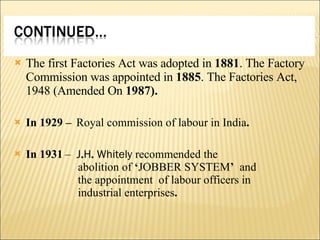 Historial Development Of Hrm In India Final | PPT
