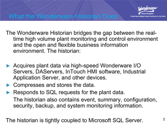 Wonderware Data Historian | PDF