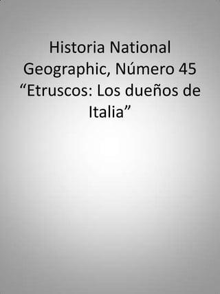etruscos | PPTX