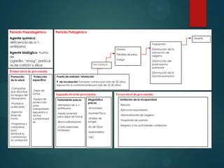 Historia natural de la enfermedad: Enfisema pulmonar | PPTX