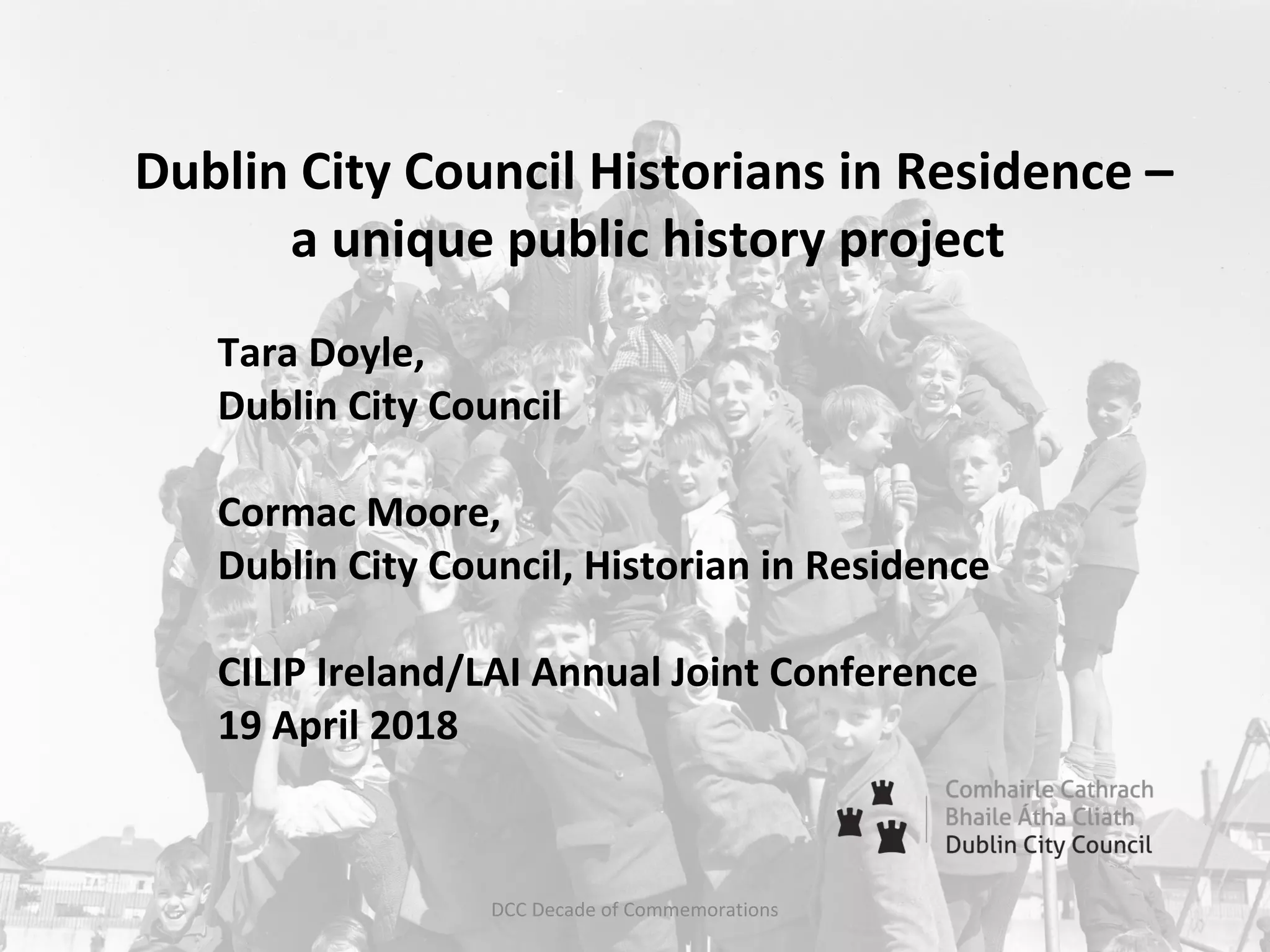Historians in Residence in Dublin City: A Unique Public History Project ...