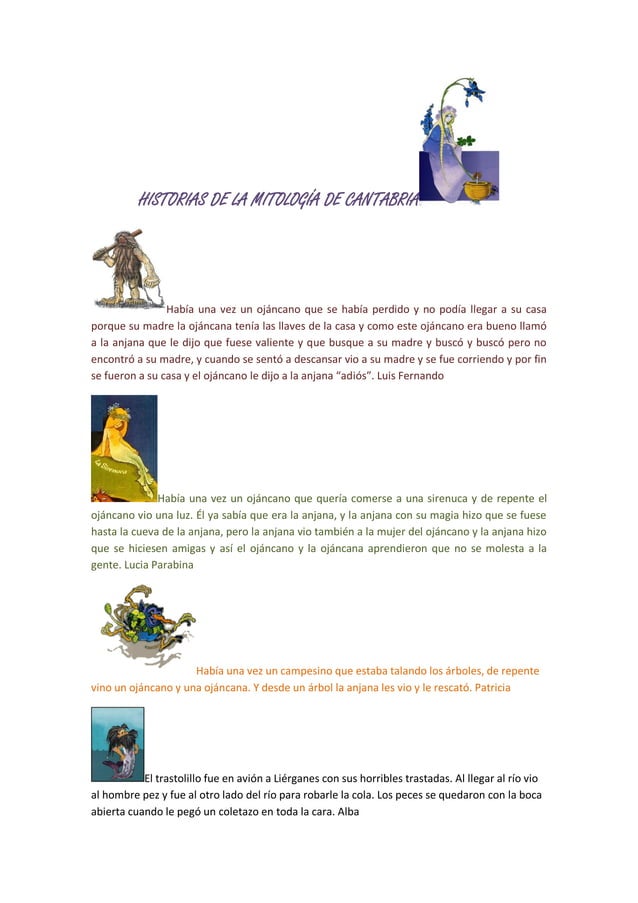Historias de la mitología de cantabria | PDF