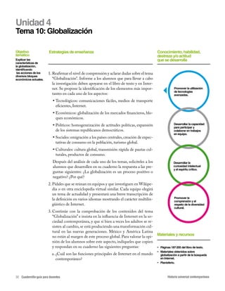 Cuadernillo-Guía para docentes, Historia Universal Contemporánea | PDF