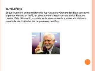 Historia y evolución de el teléfono | PPTX