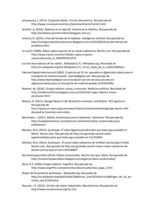 Historia y evolución de los robots | PDF