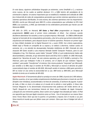 Historia y evolución de los sistemas operativos | PDF