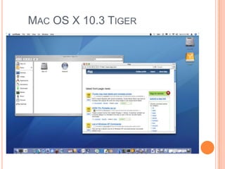 Historia y evolución del sistema operativo mac os | PPTX