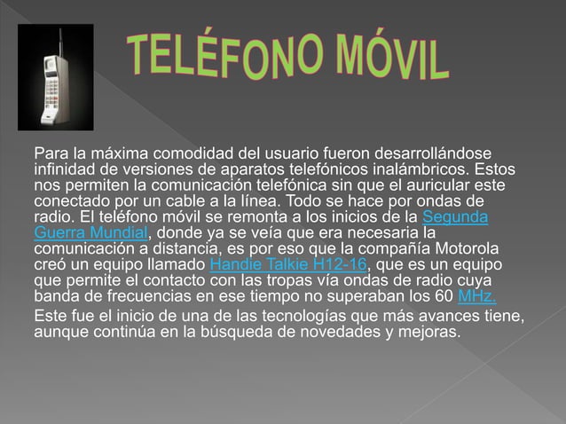 Historia y evolución del teléfono | PPTX | Smartphones | Consumer ...
