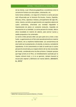 Historia y evolucion de la cocina peruana | PDF
