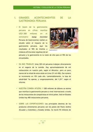 Historia y evolucion de la cocina peruana | PDF
