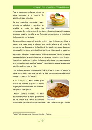 Historia y evolucion de la cocina peruana | PDF
