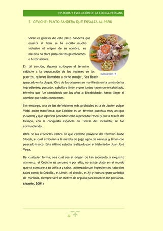 Historia y evolucion de la cocina peruana | PDF