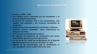 Historia y evolucion de las computadoras | PPTX