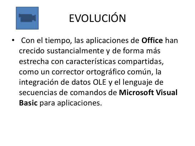 Evolucion Microsoft Office : Historia y Evolución