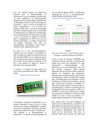 Historia y funcionamiento_de_la_memoria_flash_usb | PDF