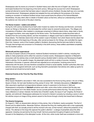 Historical Context of Macbeth from Parkland Schools | PDF | Free Download