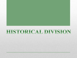 European Historical Divisions | PPT