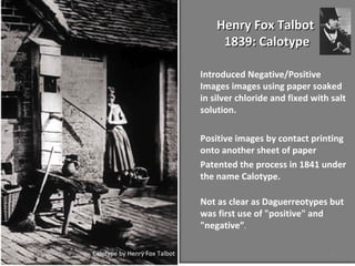 Historical Perspective: Photography | PPT