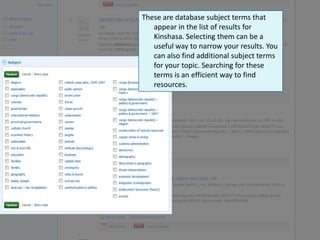 Historical Abstracts and JSTOR | PPTX