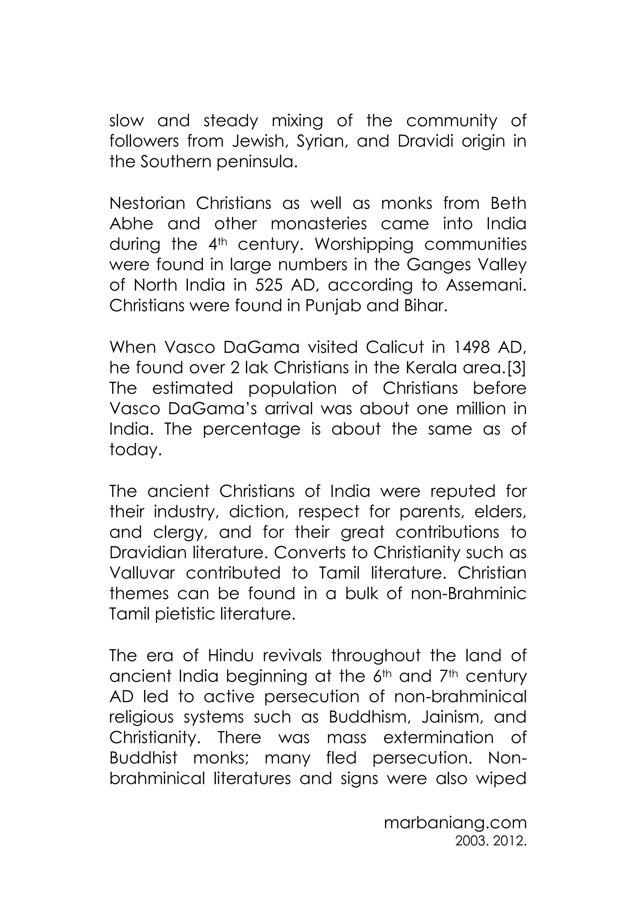 Historical account of christian conversions in india | PDF