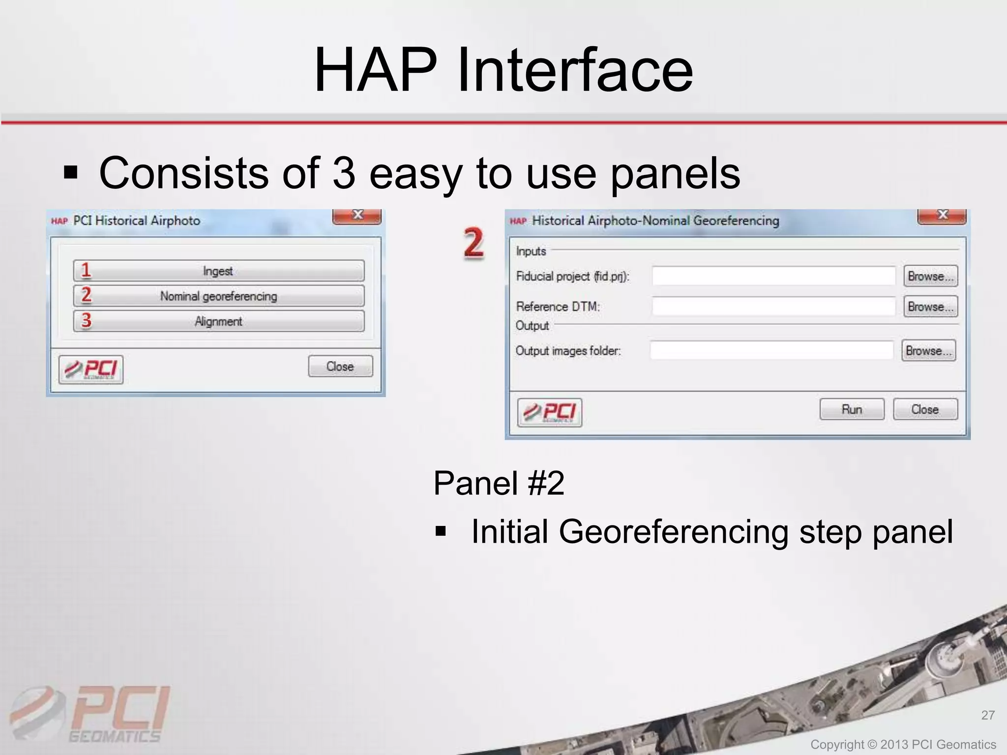 Historical Airphoto Processing (HAP) Powered by Geomatica | PPTX