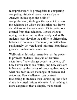 Historical analysis and interpretation bs1 | DOCX