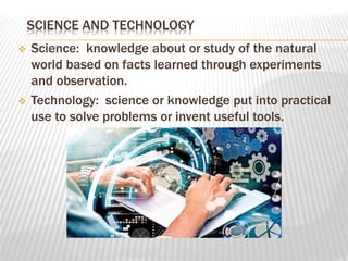 Historical antecedents of science and technology | PPTX
