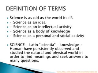 Historical antecedents that changes the course of science and ...