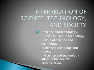 Historical antecedents that changes the course of science and ...
