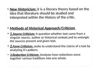 THE HISTORICAL APPROACH -WPS Office.pptx