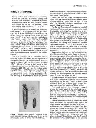 Historical article -hirudo medicinalis--ancient origins of, and trends ...