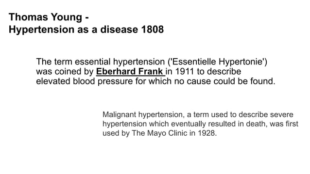 HISTORICAL ASPECTS OF HYPERTENSION | PPTX | Heart and Cardiovascular ...