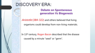 Historical aspects of microbiology part 1 | PPTX
